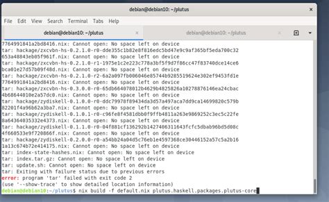 Nix Build Error Building Plutus In A Debian Vm Rcardanodevelopers