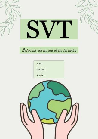 Svt 5Ème Page De Garde Page De Garde Svt Simple Hdfg
