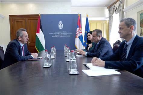 Ministar Dačić primio novoimenovanog ambasadora Palestine