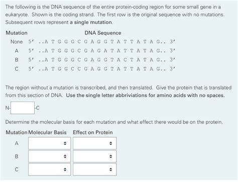Solved Mutation Molecular Basis Options Transition Or