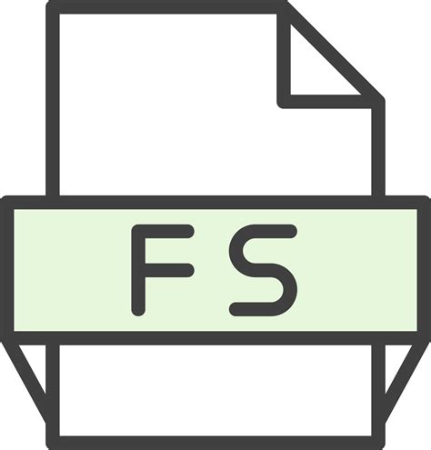 Fs File Format Icon 15692428 Vector Art At Vecteezy
