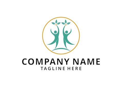 Illustration Logo De Soins Familiaux Logo Créatif Familial Amusant