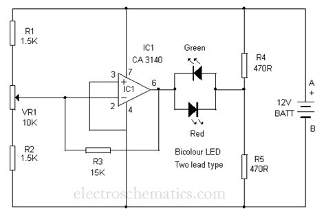 Circuit Diagram Voltage Indicator Circuit Diagram