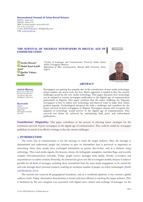 Pdf Ijass 2018 89 631 637