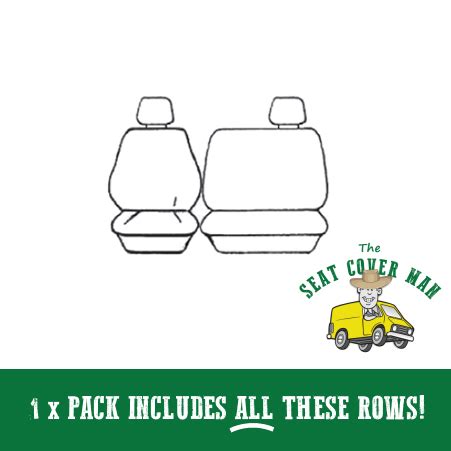OUTBACK TAILOR MADE CANVAS CAR SEAT COVER TO SUIT TOYOTA HILUX SINGLE