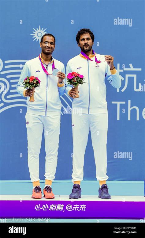 India 29th Sep 2023 Tennis Â Mens Doubles Final Ramkumar