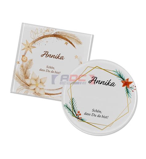 Dessous de verre en verre avec dessous blanc laqué rond Ø cm vendu à l unité ADC Concept