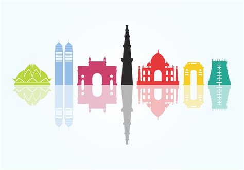 Indian Monuments Vector Art Icons And Graphics For Free Download