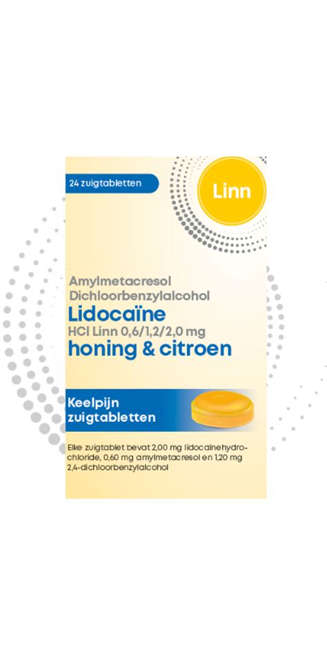 Amylmetacresol Dichloorbenzylalcohol Lidocaïne Hcl Linn 0 6 1 2 2 0 Mg