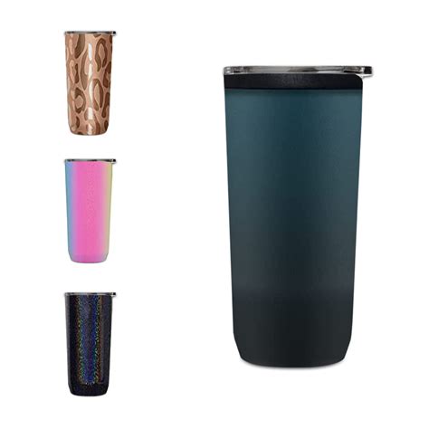 Powder Coated Double Wall Thermal Beer Coffee Tea Travel Mug Insulated