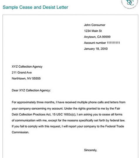 Cease And Desist Letter To Former Employer LETTER CGW