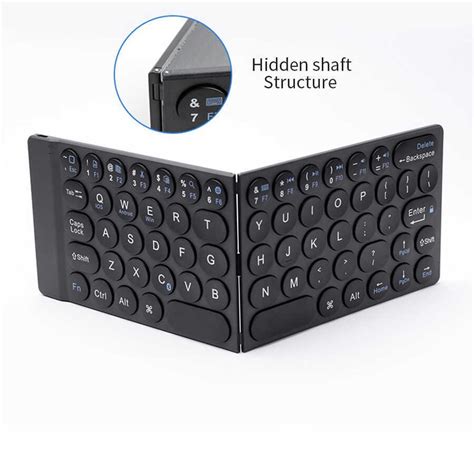 Wiwu Rechargeable Full Size Ultra Slim Folding Mini Keyboard Compatible