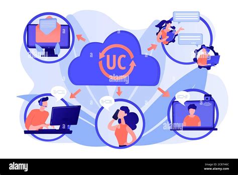Unified Communication Concept Vector Illustration Stock Vector Image And Art Alamy