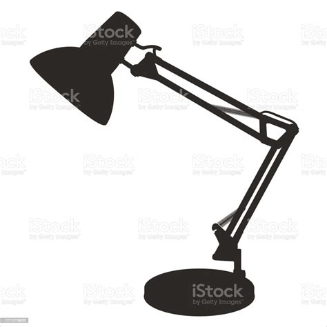 테이블 램프 레트로 스타일의 테이블 램프의 블랙 실루엣 0명에 대한 스톡 벡터 아트 및 기타 이미지 0명 개념 검은색 Istock