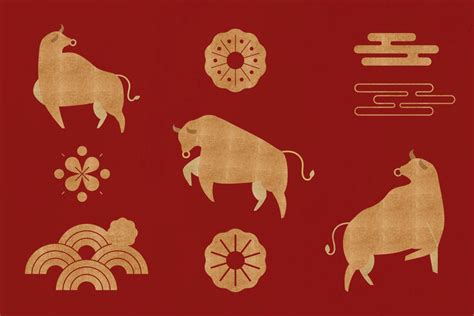中国牛年矢量金设计元素集素材 高清图片 摄影照片 寻图免费打包下载