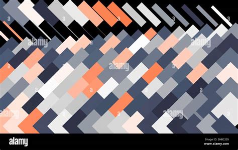 Colorful Abstract Diagonal Square Mosaic Background Seamless Loop Abstract Cells Moving In