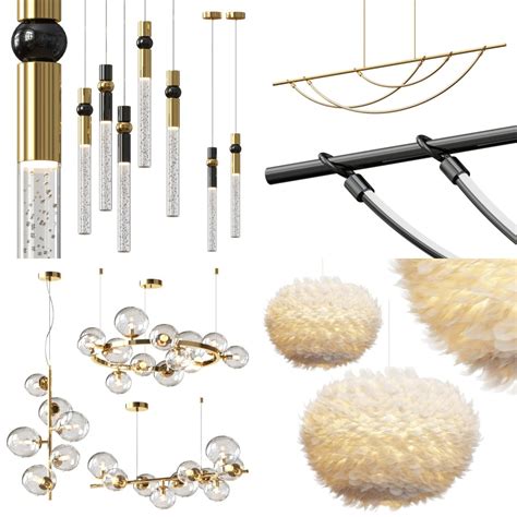 Hat Shape Hanging Light 3d Model For Vray