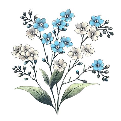 Flor Floral Vetor Vetor Premium