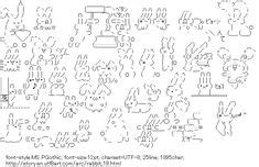 Bunny Text Emoji Rabbit Rabbit Year RiceCake Chocolate Glance Into Cute Text Symbols Overlays