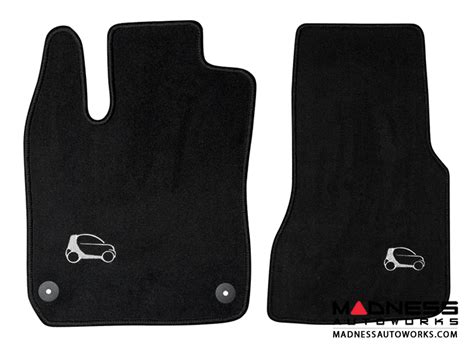 Smart Fortwo Custom Floor Mats 453 Model Luxus Black Binding W
