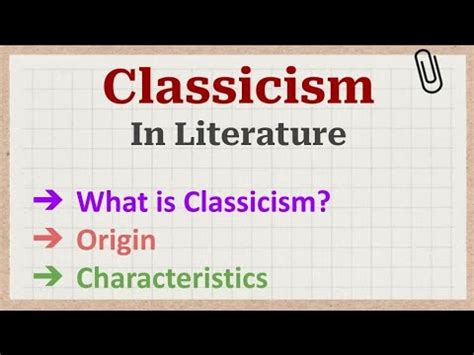 Classicism In English Literature What Is Classicism Classicism