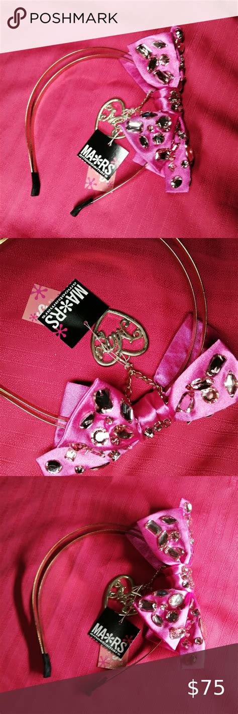 Rhinestone Pink Bow Lolita MA RS Mars Sugar Gloss Japan Agejo Gyaru Y2k