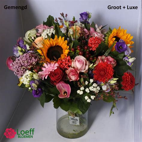 Boeket Gemengd Groot Luxe Loeff Bloemen Bloemist Gorinchem