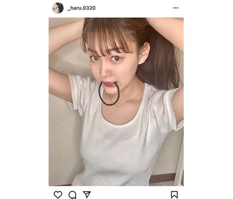吉澤遥奈、ポニーテールを結ぶ仕草で不意打ちショット！ Wwsチャンネル