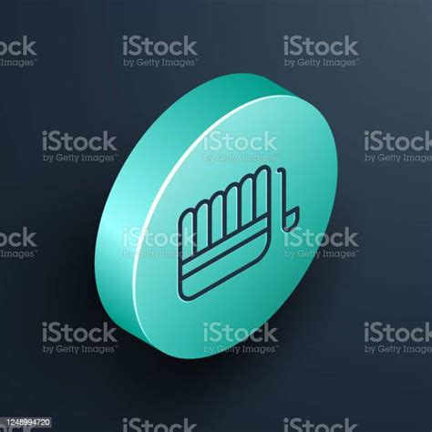 Garis Isometrik Sauna Ember Dan Ikon Ladle Terisolasi Pada Latar