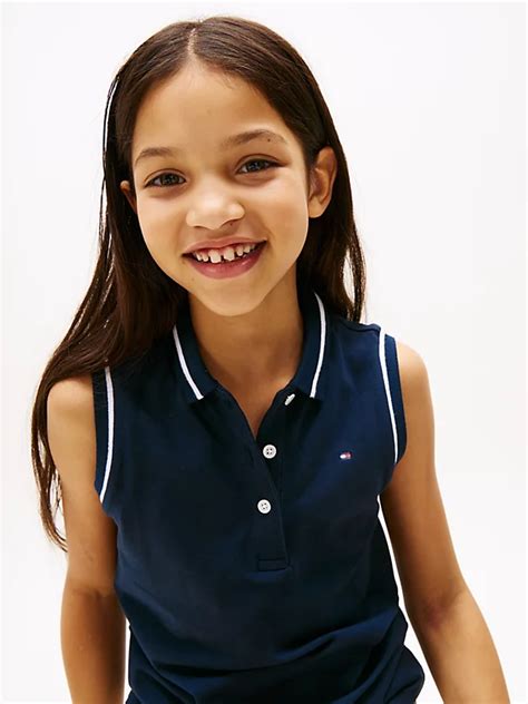 Tipped Collar Sleeveless Polo Shirt Multi Tommy Hilfiger