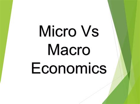 Micro Vs Macro Economics Pptx