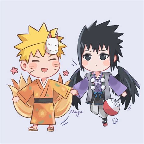 Chibi Naruto And Sasuke