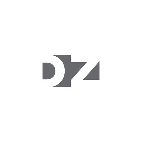 Dz Logo Monogram With Negative Space Style Design Template 2772084