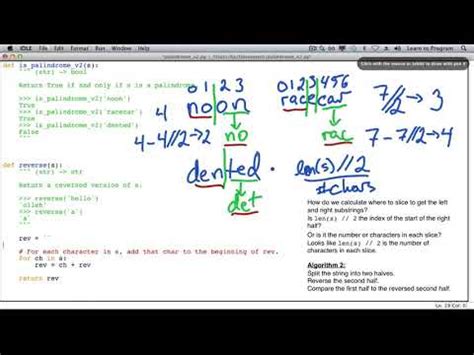 1 3 Palindrome Algorithm 2 6 16 YouTube