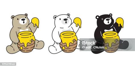 곰 곰 꿀 만화 캐릭터 아이콘 로고 그림 기호 낙서 앉아 벡터 개에 대한 스톡 벡터 아트 및 기타 이미지 개 겨울 귀여운