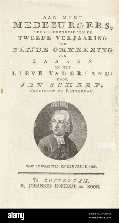 Portrait Of Jan Scharp Mathias De Sallieth 1789 Print Portrait Of Jan