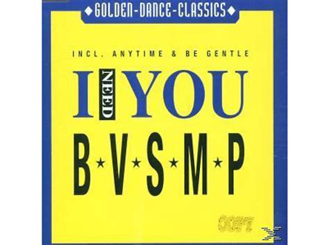 Bvsmp I Need You Anytime Be Gentle Maxi Single Cd Bvsmp