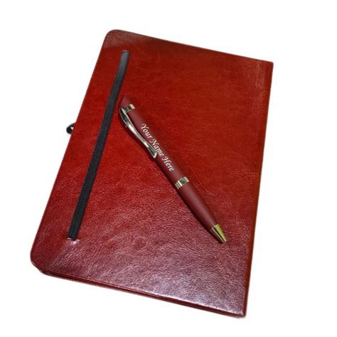 Perfect Bound Leather Cover A Personal Diary Pen Set Size A5 At ₹ 150 Piece In Mumbai