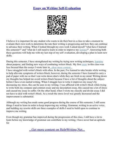 Ppt Self Assessment Essay Examples Powerpoint Presentation Free