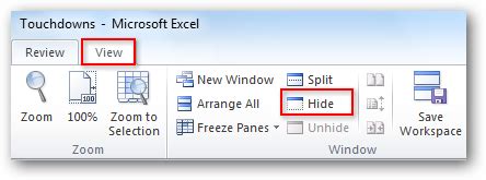 Hide And Unhide Worksheets And Workbooks In Excel