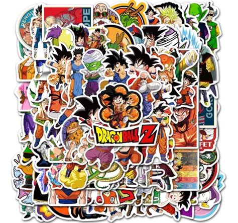 Dragon Ball Z Anime 100 Stickers Contra Agua Calcomanías MercadoLibre