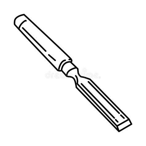 Flat Chisel Drawing