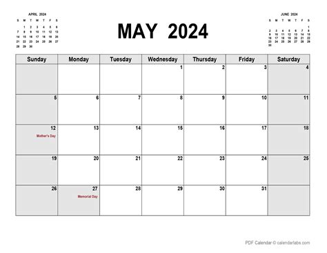 Month Of May 2023 Printable Calendar