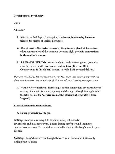 Developmental Psychology Notes Pdf
