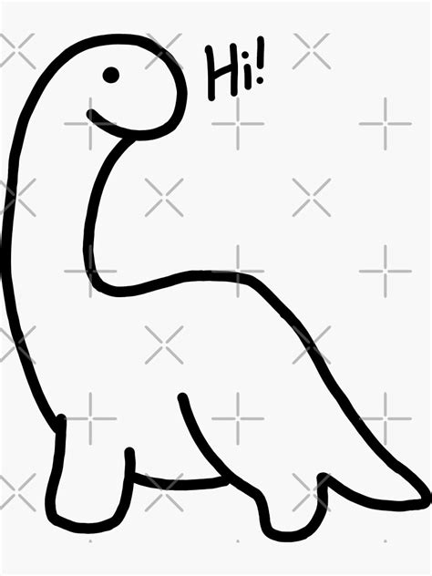 Dino Sticker For Sale By Moonance Redbubble