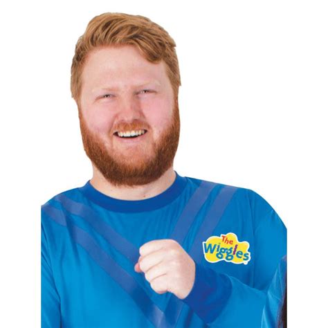 Wiggles Blue Costume Top Adult Unisex Skivvy Cracker Jack Costumes Brisbane