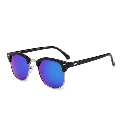 Outdoor Half Frame Retro Polarized Sunglasses Sunray Glasses