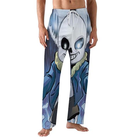 Undertale Sans Cartoon Mens Pajama Pants Cozy Soft Lounge Sleep Pajamas