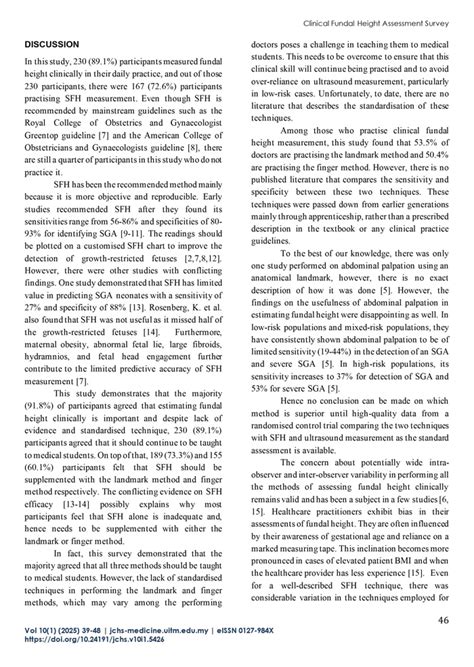 The Survey Of Clinical Fundal Height Assessment Among The Obstetric