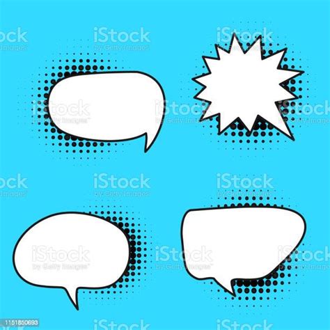 멀티 컬러 변형 세트에서 벡터 연설 거품 Brand Name Online Messaging Platform에 대한 스톡 벡터